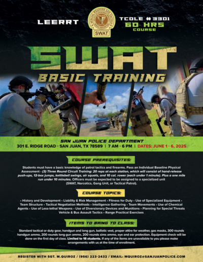 Basic SWAT Training - San Juan Police Department